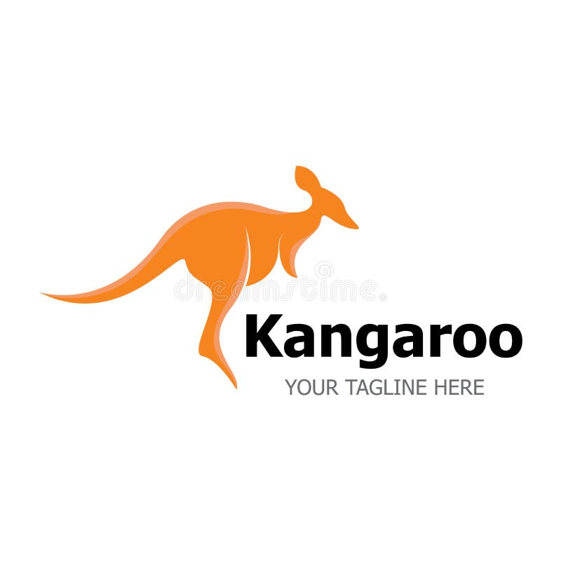 Kangaroo Logo Template Illustration Stock Abbildung - Illustration von ...