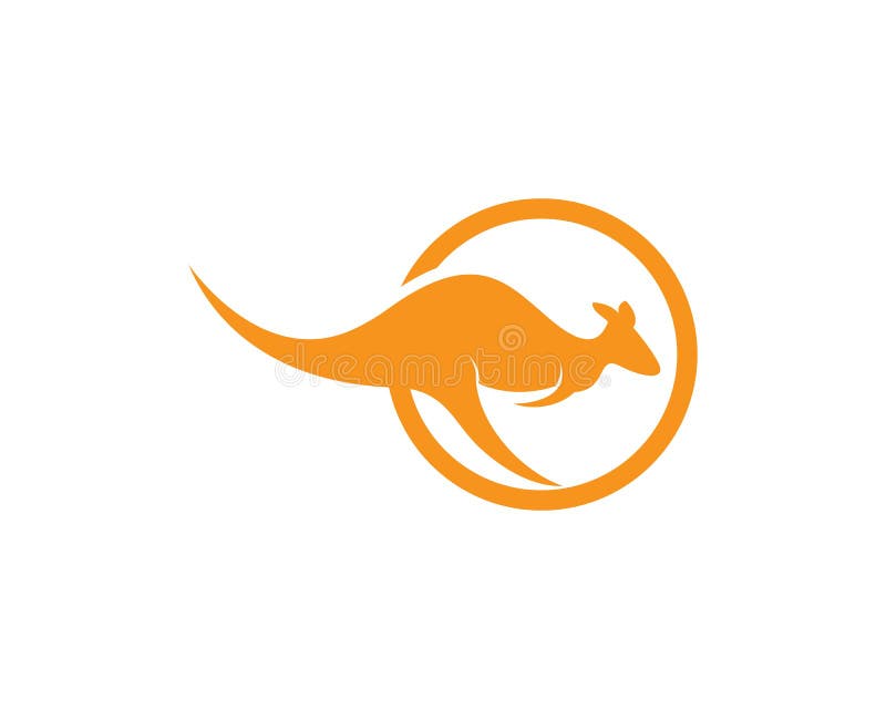 Kangaroo Logo Template stock vector. Illustration of mammal - 120929017