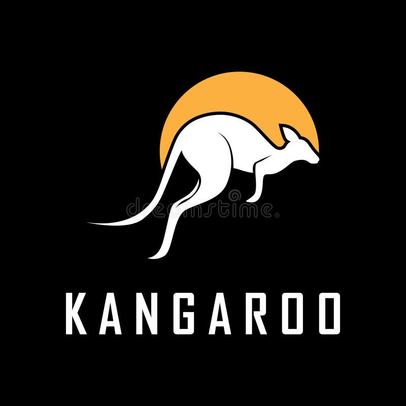Kangaroo logo vector stock vector. Illustration of front - 277387254
