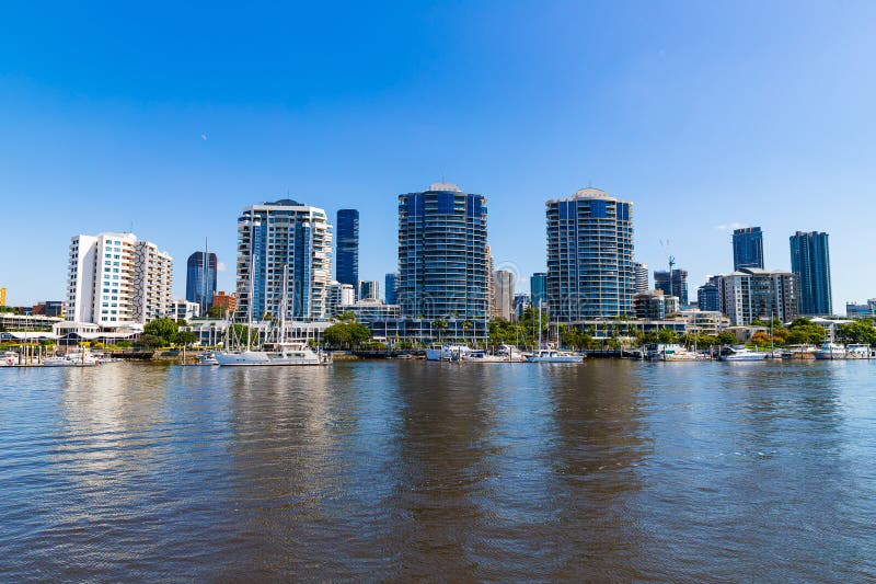 Kangaroo Point in Brisbane, Australia Stock Image - Image of downtown ...