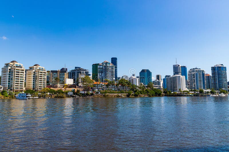 Kangaroo Point in Brisbane, Australia Stock Image - Image of modern ...