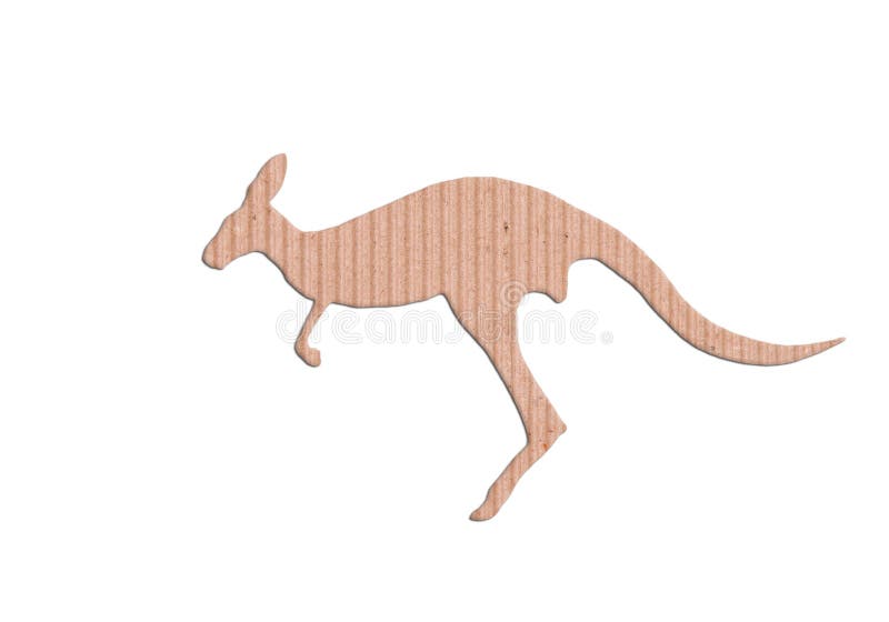 Kangaroo shape paper box stock photo. Image of paper - 55414020