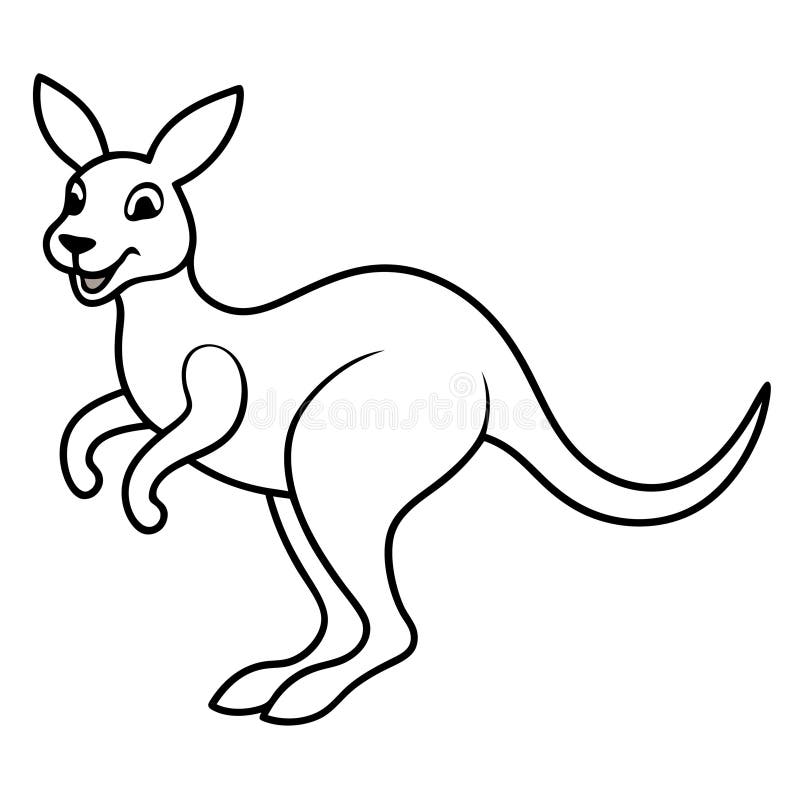 Kangaroo Silhouette Vector Art Style: Bold and Striking Designs Stock ...