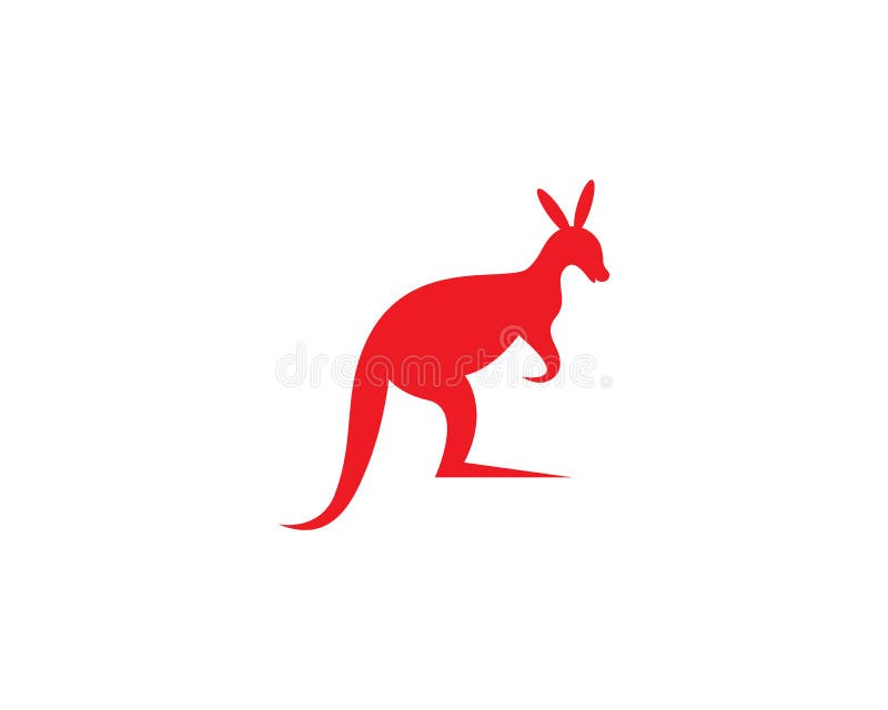 Kangaroo Symbol Illustration Stock Vector - Illustration of black ...