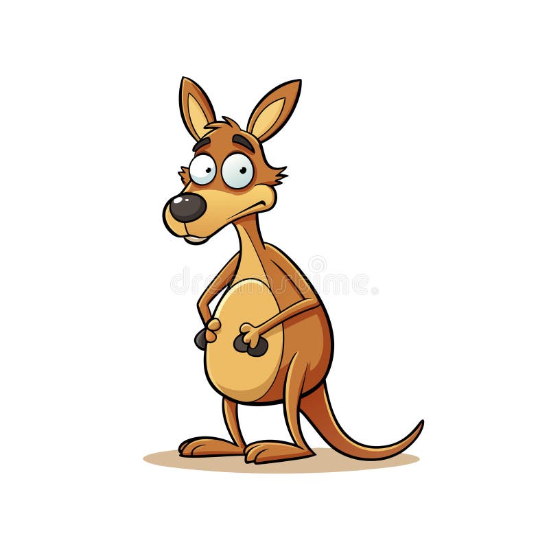 Kangaroo in Unwell Role-Playing Scene Illustration Stock Photo ...