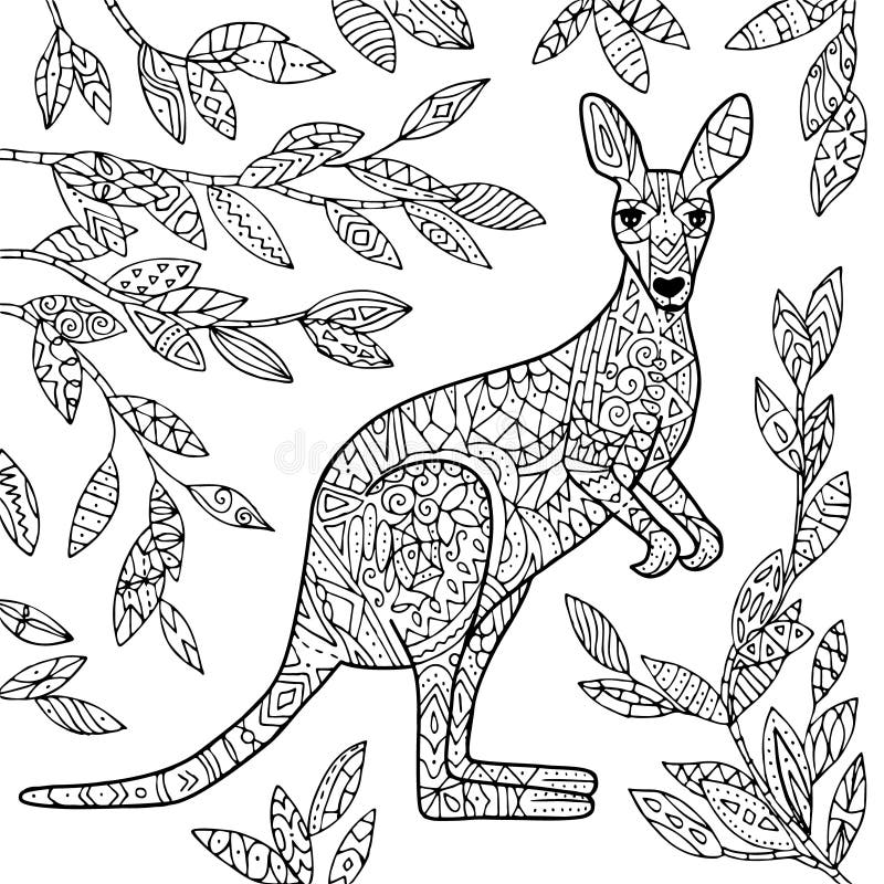 Kangaroo Border Stock Illustrations – 475 Kangaroo Border Stock ...