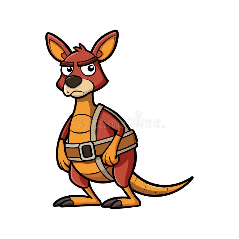 Kangaroos Fun Experience in Metal Detecting Stock Image - Illustration ...