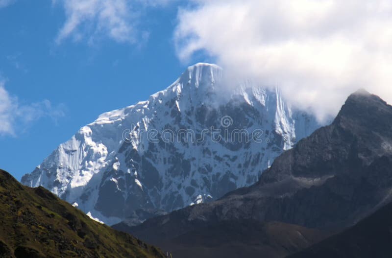 Kangchenjunga stock image. Image of mountain, nature - 204186959