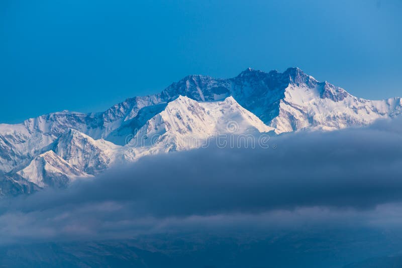 Kangchenjunga Mount Landscape Stock Image - Image of kangchenjunga ...