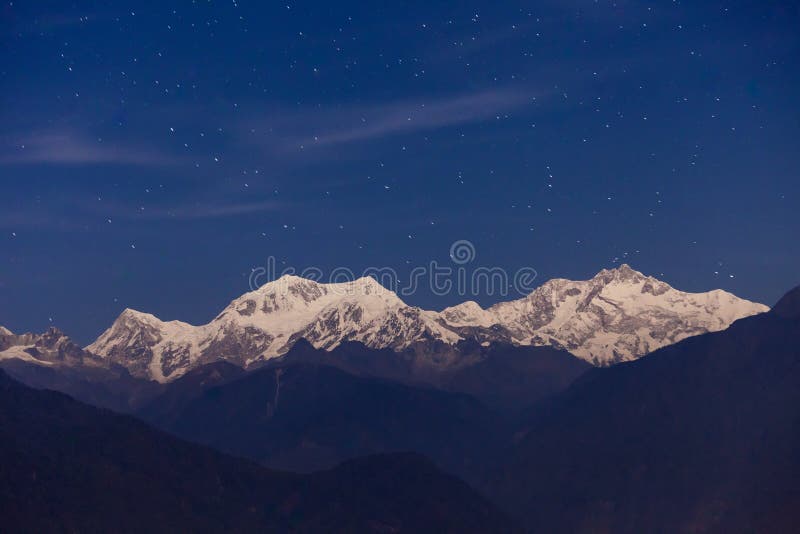 Kangchenjunga Mountain View Stock Photo - Image of kangchenjunga, city ...