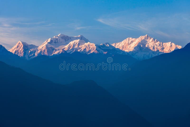 Kangchenjunga Mountain View Stock Photo - Image of pelling, city: 68149006