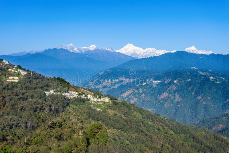 Kangchenjunga View, Gangtok Stock Photo - Image of kanchenjunga ...