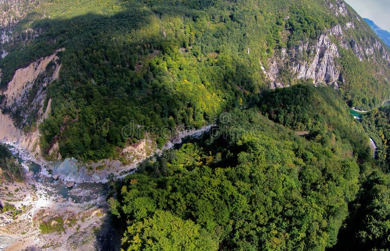 Kanjon Moraca I Montenegro, Europa Fotografering för Bildbyråer - Bild ...