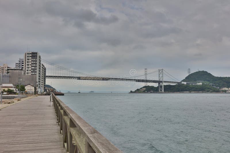 Kanmon Bridge and Kanmon Strait Editorial Stock Image - Image of karato ...