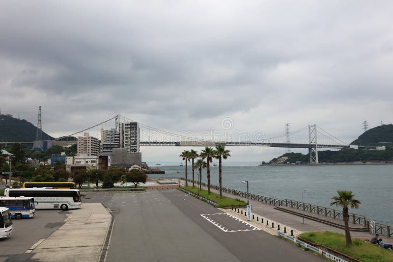Kanmonkyo Bridge is the Important Bridge Stock Image - Image of fukuoka ...