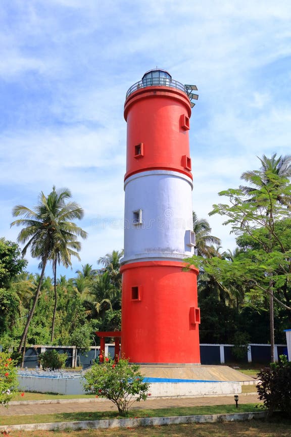 Kannur Lighthouse in Kerala State, India Stock Photo - Image of travel ...