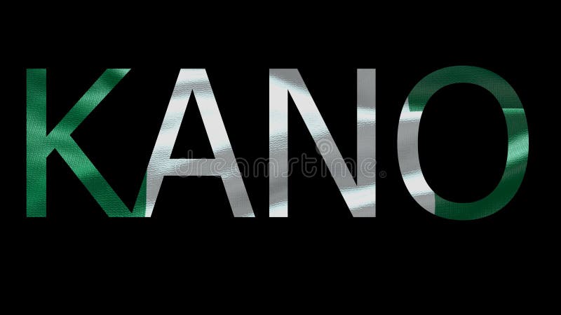 Kano Name on Transparent Background. Waving Flag Stock Footage - Video ...