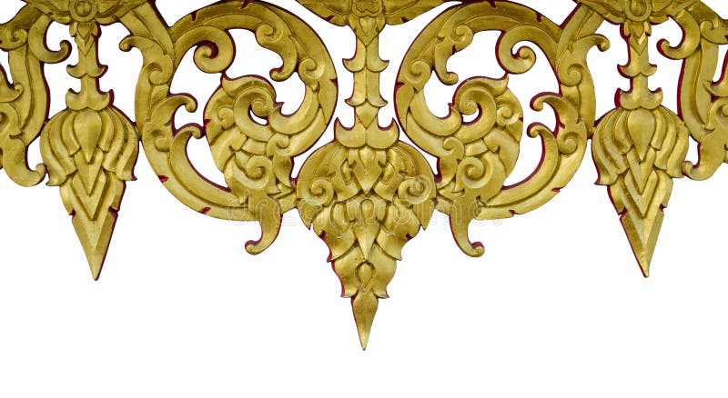 Kanok, Thai Style Handcraft Art Stock Image - Image of kanok, style ...