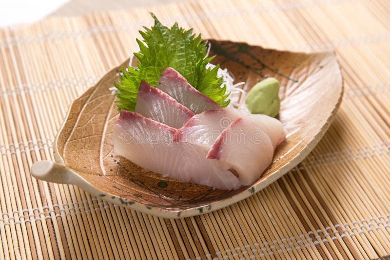 Kanpachi (Amberjack) Sushi stock photo. Image of asia - 68087622