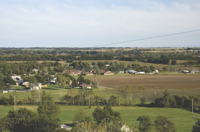 Kansas Farms stock photo. Image of kansas, town, small - 4463304