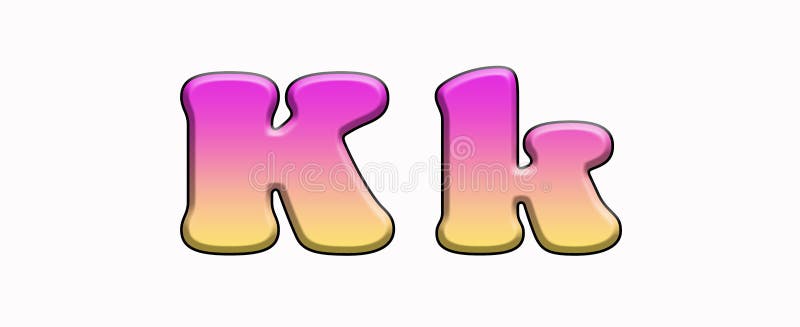 Kansas English Fonts Gradient Sans Serif Alphabet Letters Calligraphy ...