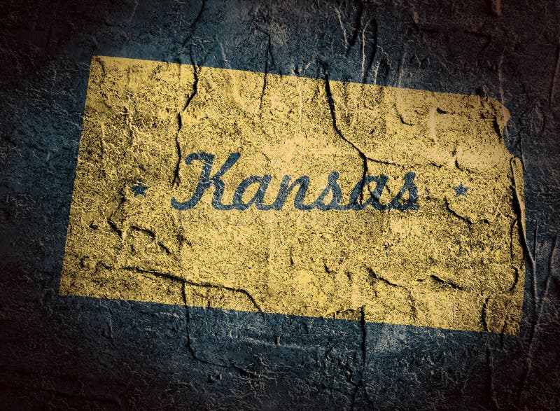 Kansas state map stock illustration. Illustration of discovery - 53575033