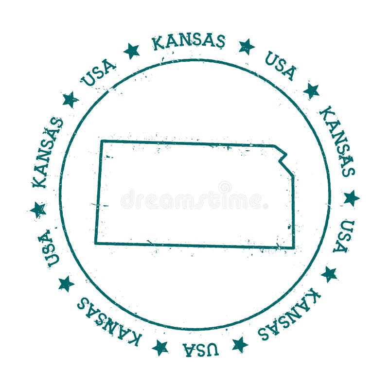 Kansas vector map. stock vector. Illustration of american - 106492438
