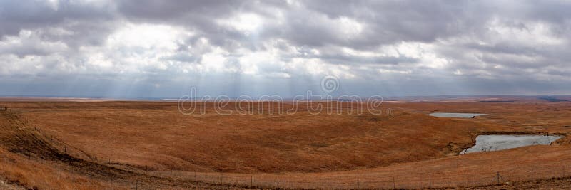 Kansas Wheat Fields after an Early Spring Storm Stock Photo - Image of ...