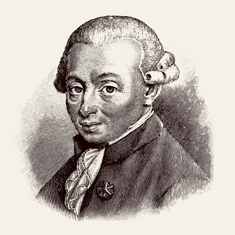 Retrato De Immanuel Kant Un Filósofo Alemán Y Uno De Los Pensadores De ...