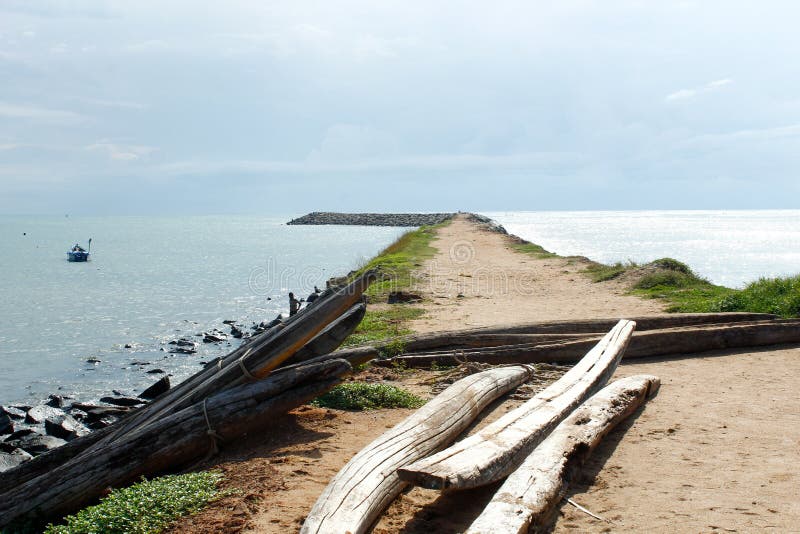 Kanyakumari Pier (Cape Comorin). India Stock Image - Image of cape ...