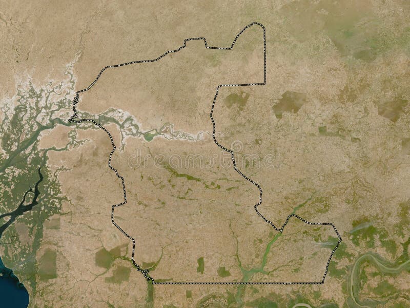 Kaolack, Senegal. Low-res Satellite. No Legend Stock Illustration ...