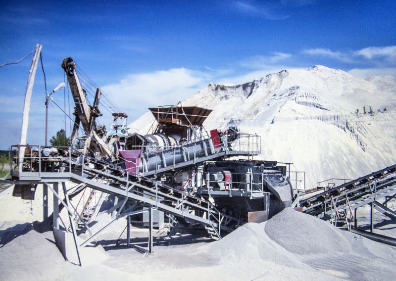 Kaolin Production Line Close Up Stock Photo - Image of nature, europe ...