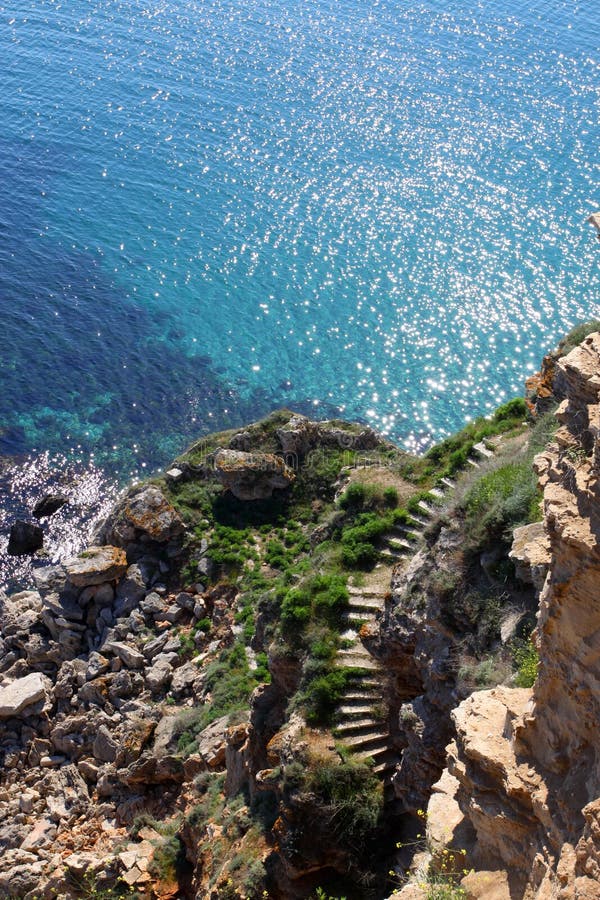 Kap Kaliakra Festung Bulgarien Stockfoto - Bild von festung, nave ...