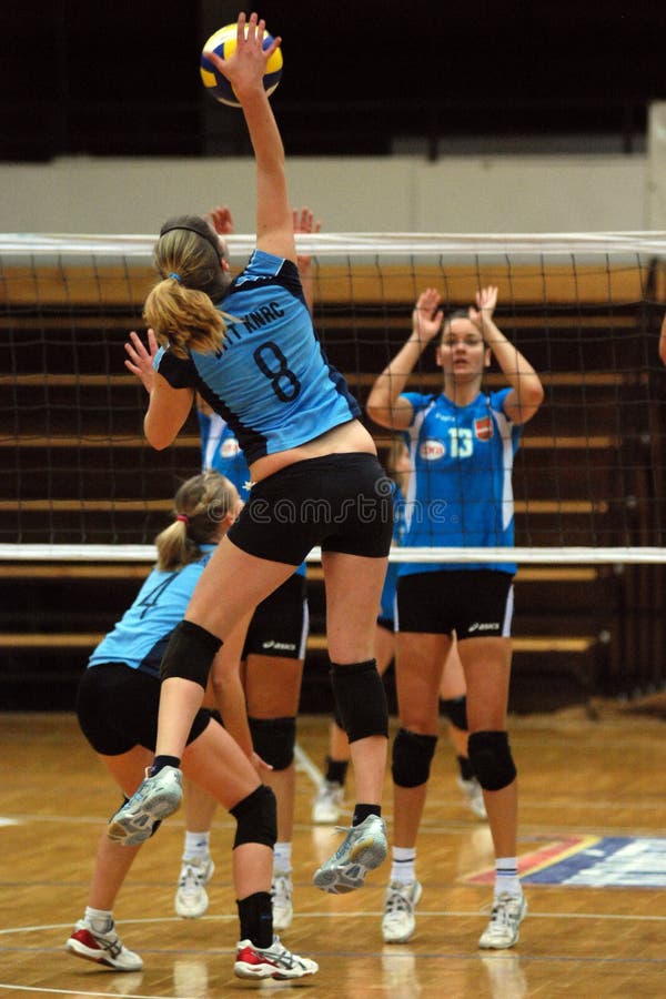Kaposvar - BSE Volleyball Game Editorial Stock Image - Image of field ...