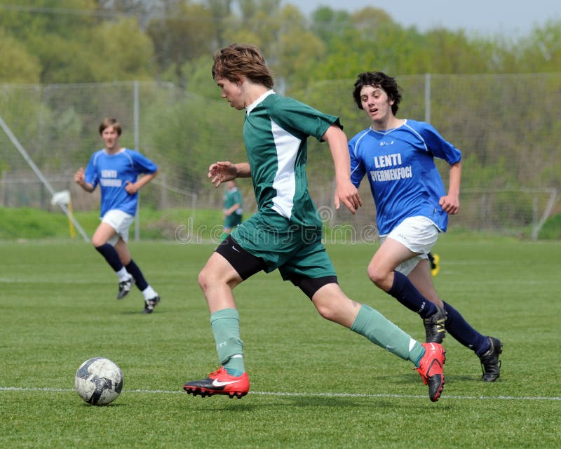 Kaposvar - Lenti U15 Soccer Game Editorial Photography - Image of ...