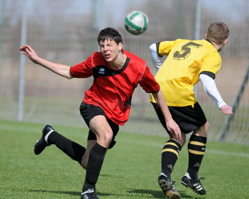 Kaposvar - Pecs U13 Soccer Game Editorial Photo - Image of kicking ...
