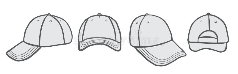 Kappen-Vektor-Schablone vektor abbildung. Illustration von grau - 115331441