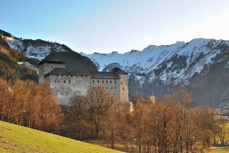 Kaprun Castle in Winter Austria Aerial View Stock Photo - Image of cold ...