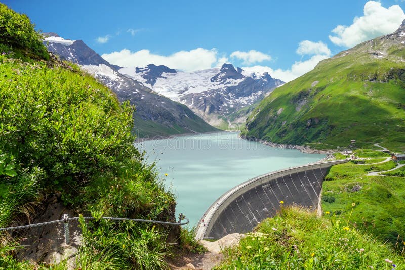 Kaprun dam stock image. Image of kaprun, background - 100908281