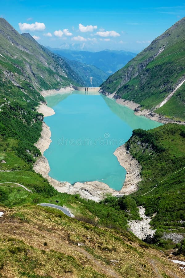 Kaprun High Altitude Reservoir Stock Image - Image of kaprun, lake ...