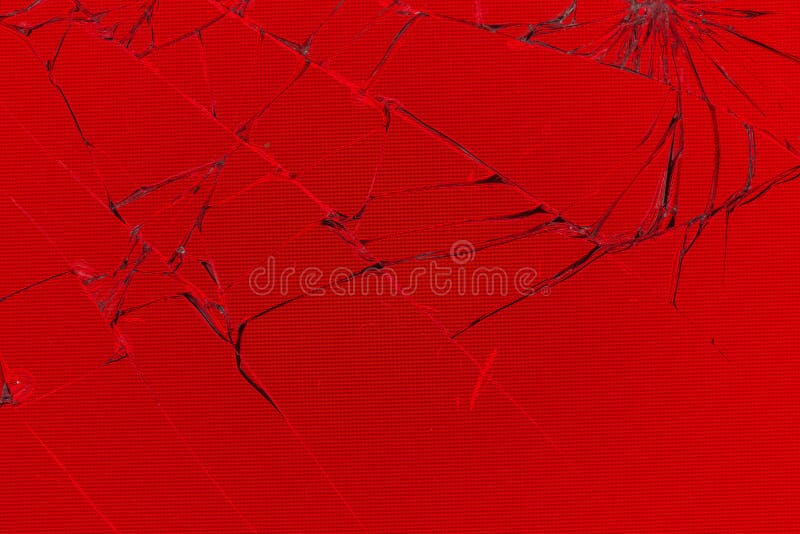 Kaputter roter Bildschirm stockbild. Bild von bildschirm - 270689861