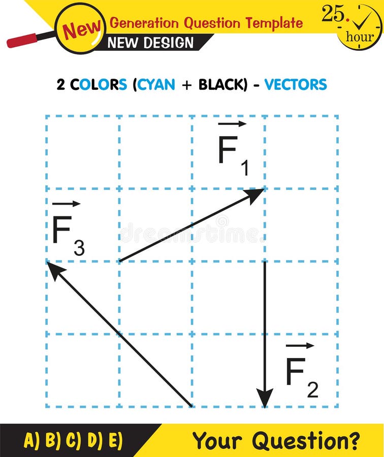 Physics Lecture Notes - the Subject of Vectors Stock Illustration ...