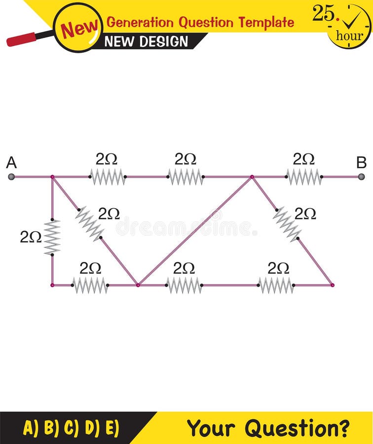 Physics Lecture Notes - Simple Electrical Circuits Stock Illustration ...