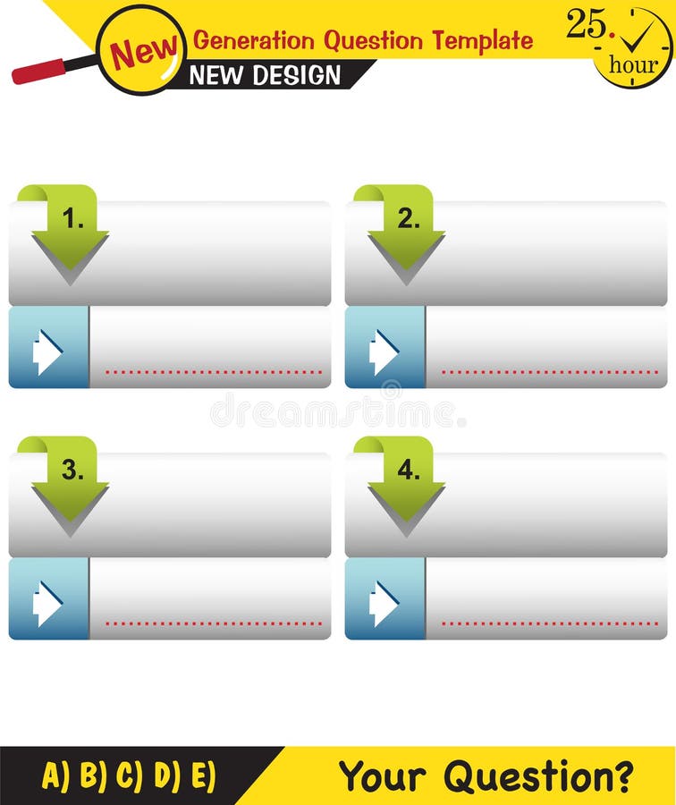 Text Templates - for Teachers, Next Generation Question Examples Stock ...