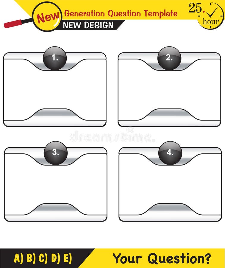 Text Templates - for Teachers, Next Generation Question Examples Stock ...
