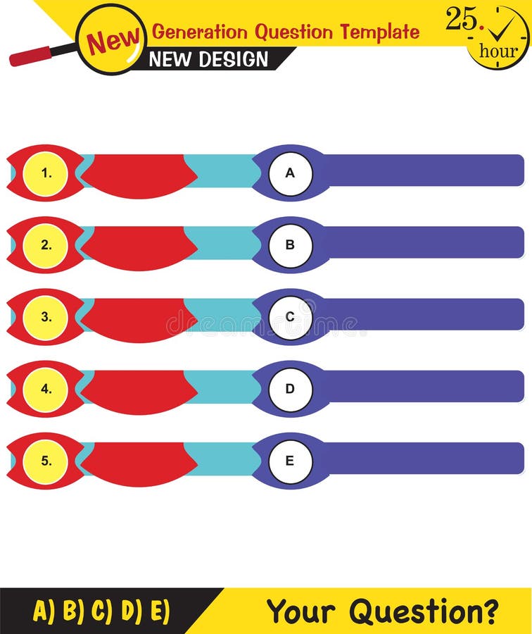 Text Templates - for Teachers, Next Generation Question Examples Stock ...