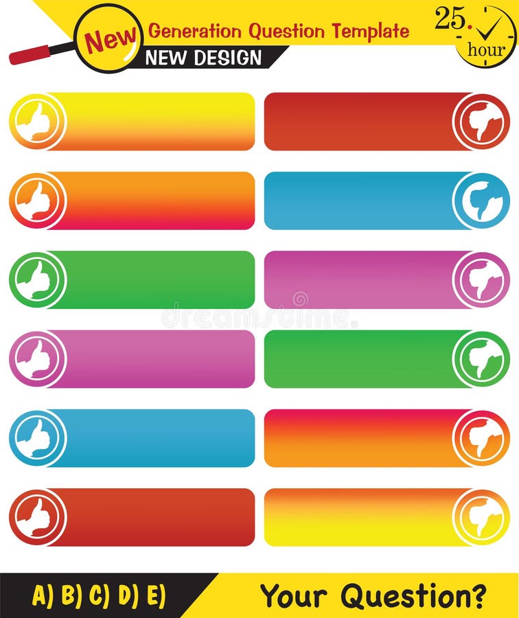 Text Templates - for Teachers, Next Generation Question Examples Stock ...