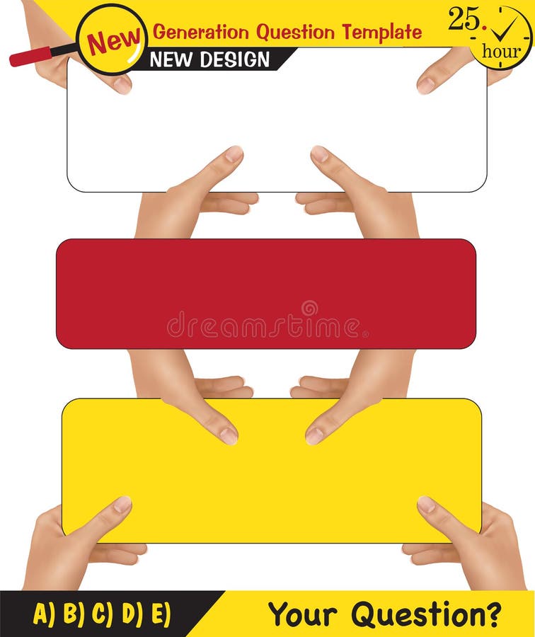 Text Templates - for Teachers, Next Generation Question Examples Stock ...