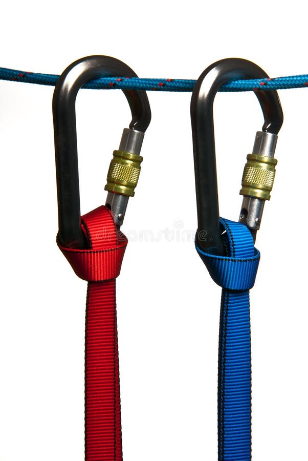Karabiner stock image. Image of carabiner, prusik, rappel - 23596165