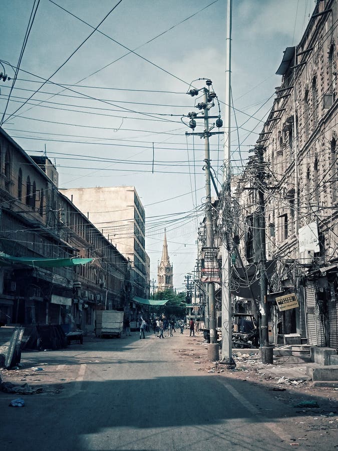 Karachi Gali editorial photo. Image of winter, road - 190185831